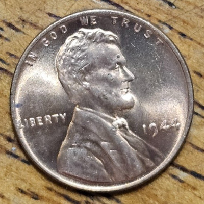 1944 Lincoln Wheat One Cent 1c Coin Red BU #AB981 | eBay