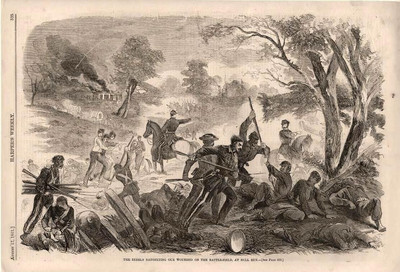 Rebels Bayoneting our Wounded - Bull Run Battlefield - Civil War - 1861 ...