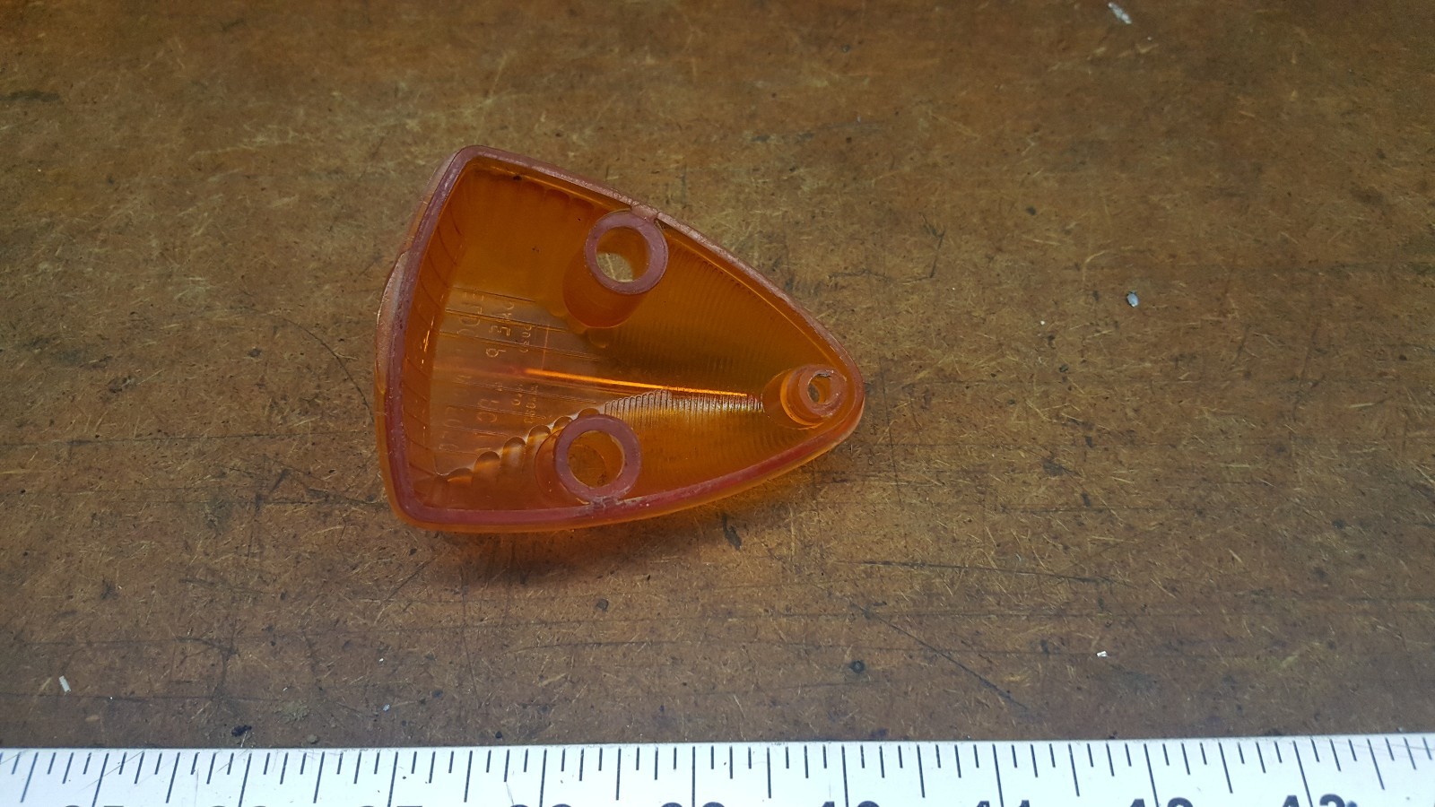 Tail Marker Light Lens Amber Weldon Triangular Shaped | eBay