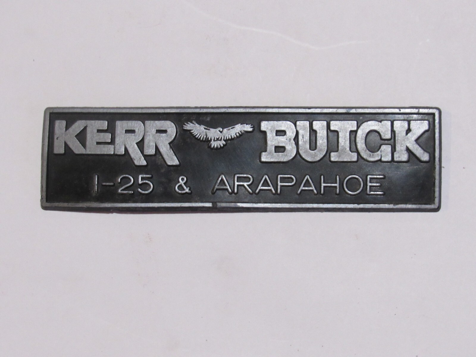 Vintage Kerr Buick Denver Colorado Plastic Dealer Badge Emblem Trunk ...