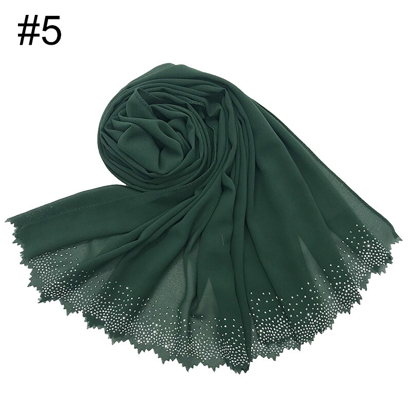 Women's Chiffon Scarf Muslim Hijabs Shawls Head Wrap Scarves ...