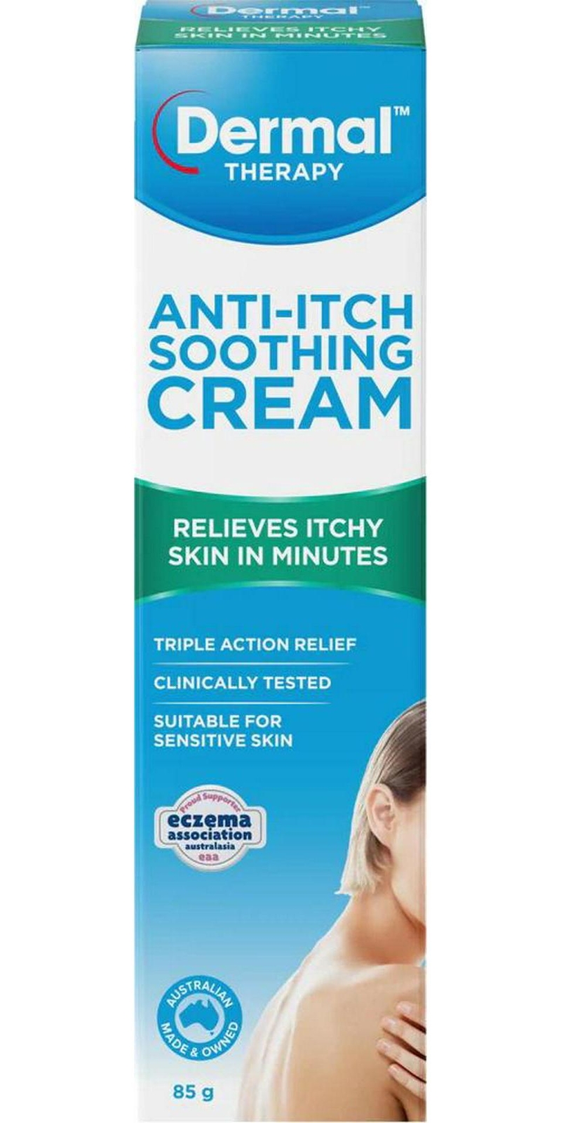 Dermal Therapy Anti-Itch Soothing Cream 85g+Relieves soothes dry &itchy ...