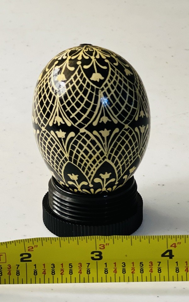 Vintage RLB Collectible Egg Hand Painted Floral Art Display Decor No ...