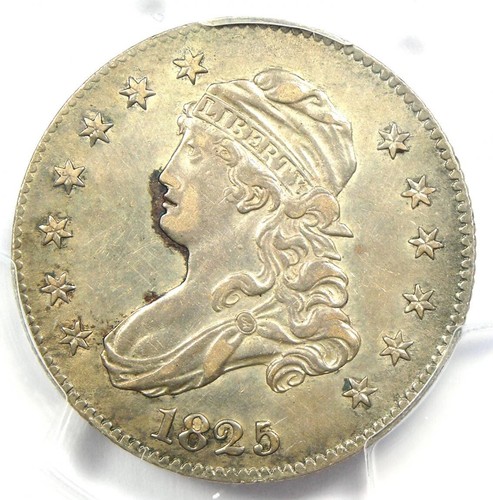 1825/4/2 Capped Bust Quarter 25C - PCGS AU Details - Rare Coin - Scarce ...
