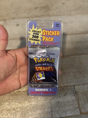 NEW VINTAGE RARE Pokemon stickers 1999 Series 1 Factory Sealed Pack | eBay