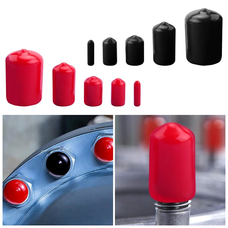 1X(156 Pieces Flexible End Caps Bolt Screw Rubber Thread Protector ...