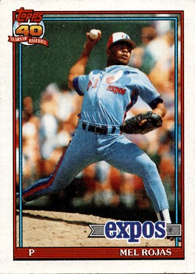 1991 Topps Mel Rojas #252 - Montreal Expos | eBay
