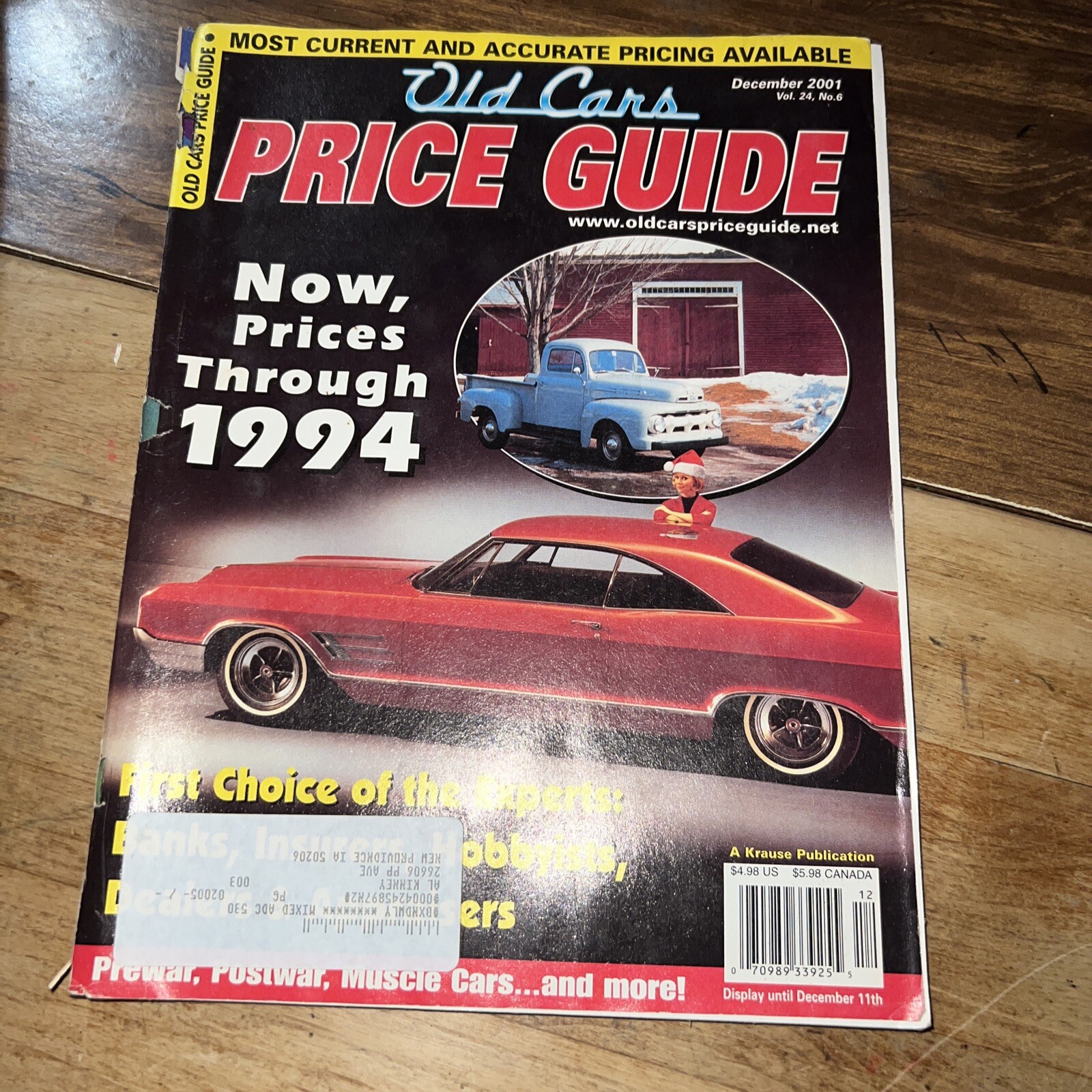 Old cars price guide magazine December 2 001 | eBay