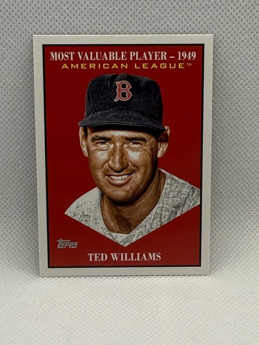 Ted Williams 2025 Topps Update - American League MVP Boston Red Sox #MV ...