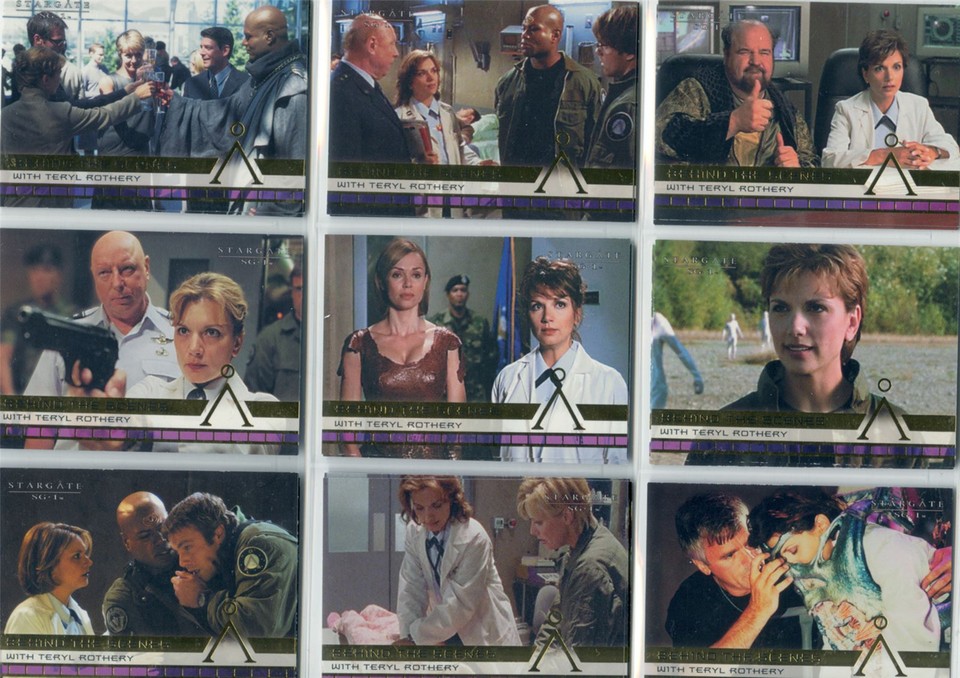 Stargate SG1 Season 7 Complete Behind The Scenes Chase Card Set B10-18 | eBay.de