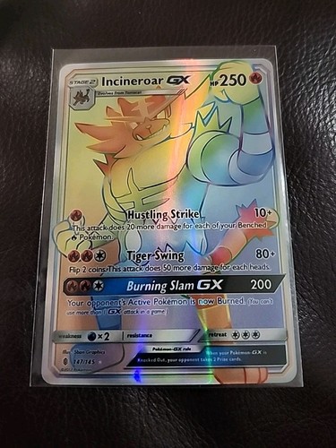 Incineroar GX 147/145 SM Guardians Rising 2017 Secret Rainbow | eBay