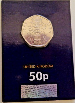 2019 Kew Gardens Fifty Pence 50p Coin. Brilliant Uncirculated. | eBay UK