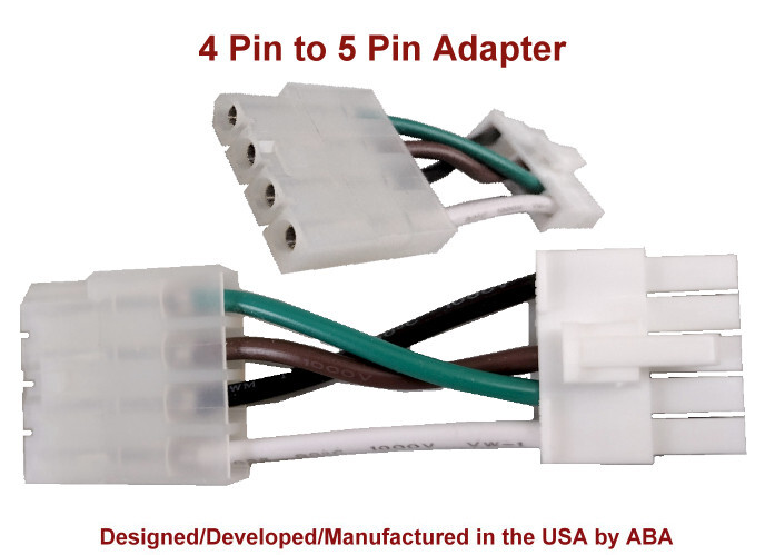 5 pin 4 wire HARNESS Ice Maker OEM 4 Pin ADAPTOR ABA Made USA 1 Yr War ...