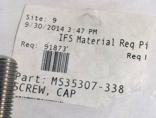 30 MS35307-338 Mil-Spec 5/16‑18 x 1‑1/2 Hex Head Cap Screw/Bolt ...