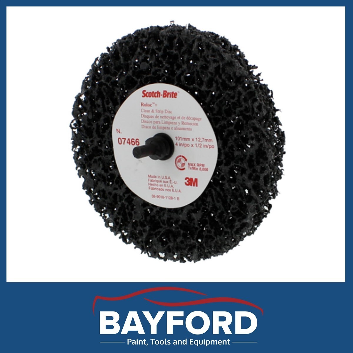 3M-7466 CLEAN & STRIP ROLOC DISC SCOTCH BRITE 4" INCH 100mm | eBay ...