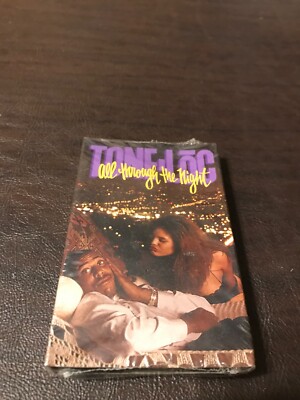 FACTORY SEALED SINGLE CASSETTE TAPE - TONE-LOC - ALL THROUGH THE NIGHT ...