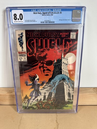 NICK FURY AGENT OF SHIELD #3 STERANKO CLASSIC CGC GRADED 8.0 AWESOME ...