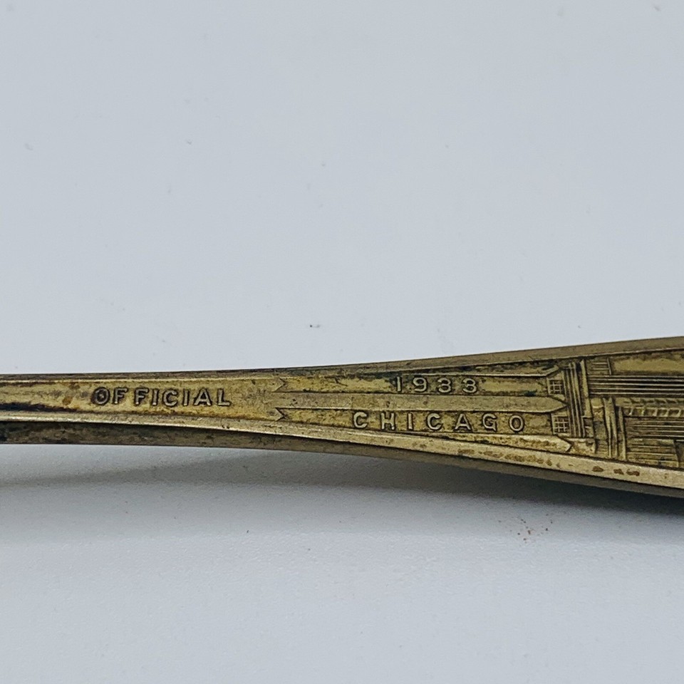 Dirigold GOLD Souvenir Spoon 1933 Chicago World's Fair Century of ...