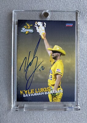 KYLE LUIGS AUTOGRAPH 2023 SAVANNAH BANANAS BASEBALL TEAM SET CARD ...