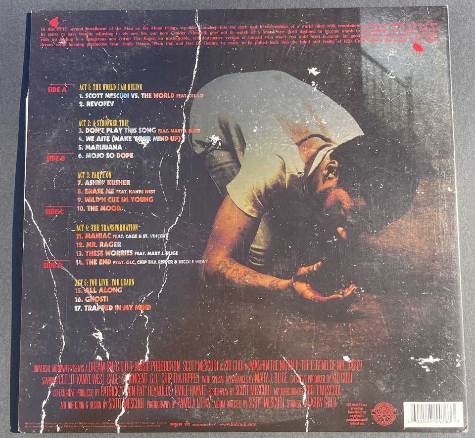 Kid Cudi Signed Autographed Man On The Moon II MOTM2 Vinyl Album Psa ...
