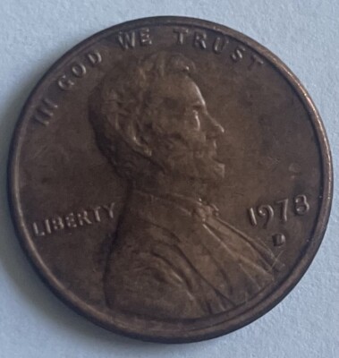 1978 D PENNY Denver Mint Rare Filled Mint Mark | eBay