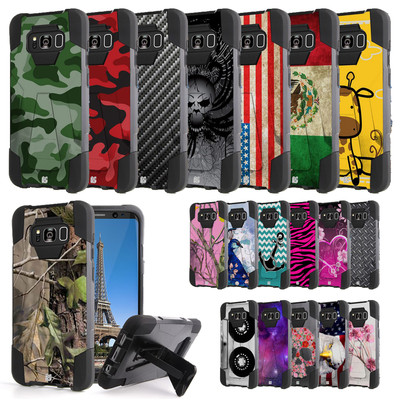 Shatterproof Rugged Case w/Stand Dual Layer Cover for Samsung Galaxy S8 ...