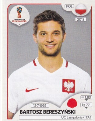 Panini Fifa World Cup 2018 Sticker Nr. 600 Bartosz Bereszynski | eBay.de