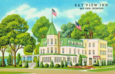 VIntage Postcard-Bay View Inn, Bay View, MI | eBay