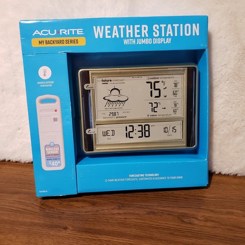 NEW Acurite Weather Station Jumbo Display Clock Wireless Sensor ...