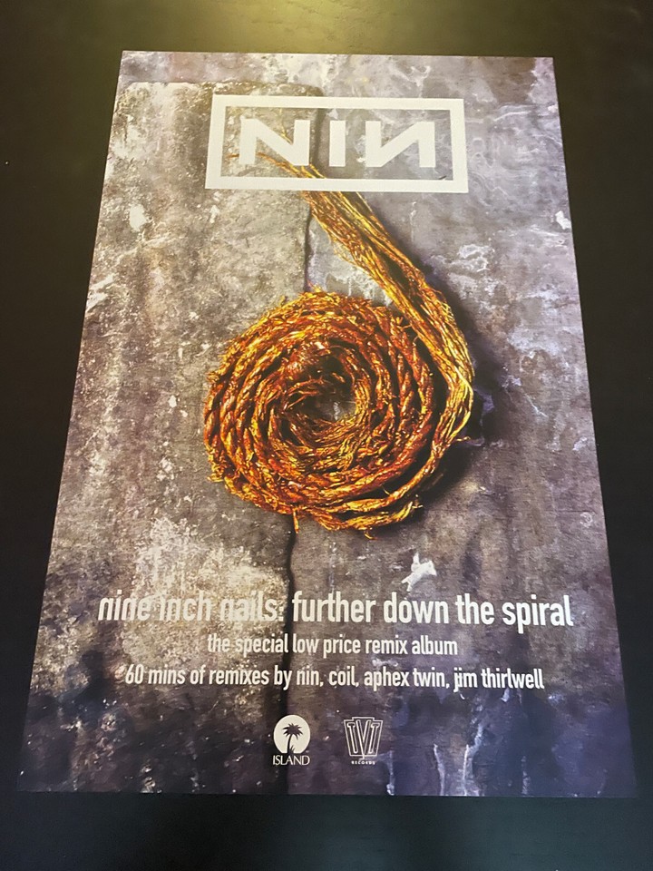 Nine Inch Nails - Further Down The Spiral - 11x17 Poster Print | eBay