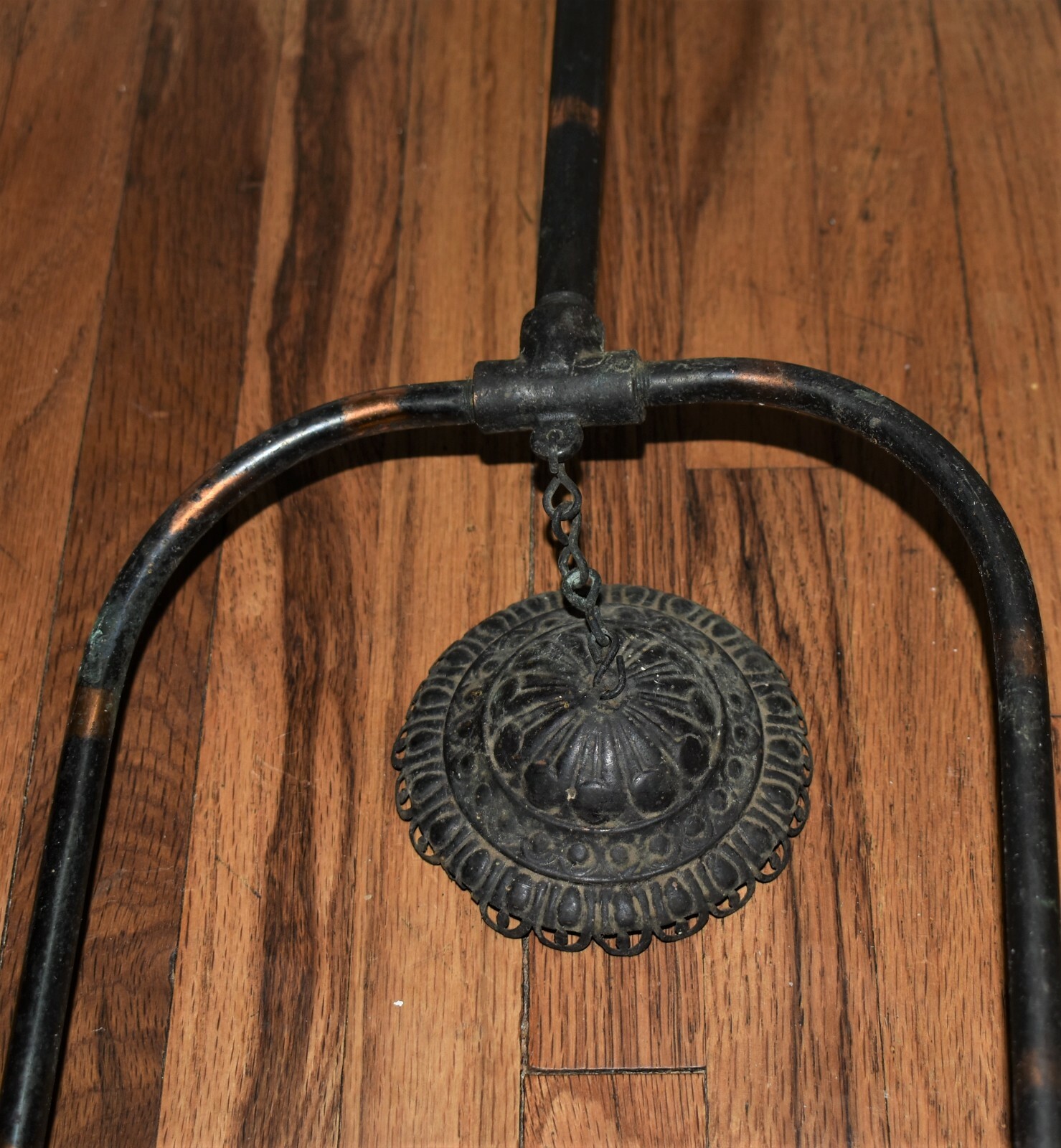 AWESOME Antique Japanned COPPER FLASH FINISH Fantastic Gas Hanging ...