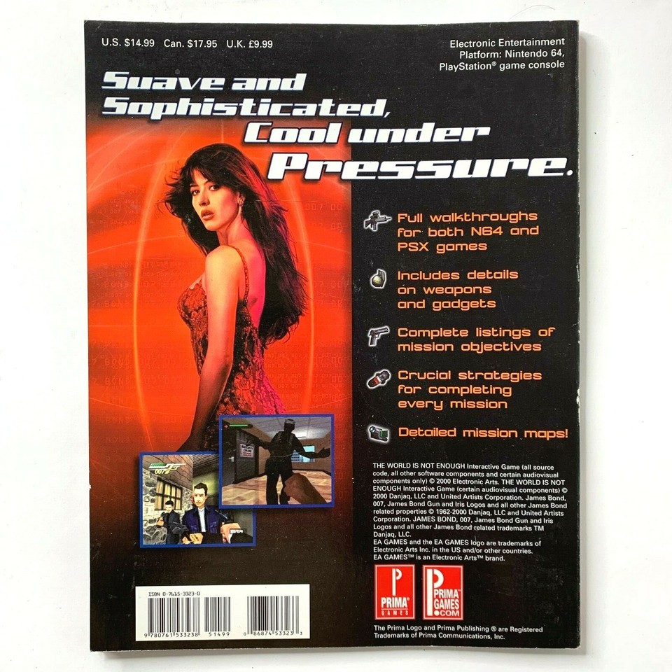 007 the World is not Enough Prima Guide N64 PlayStation Toys R Us ...
