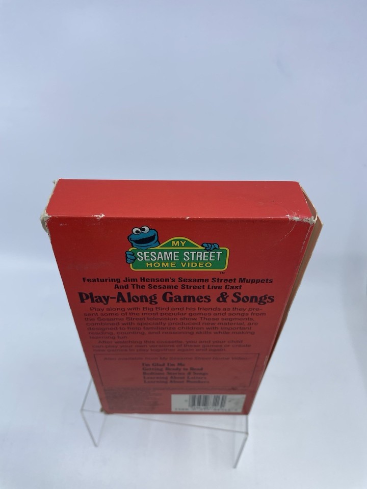 Sesame Street - Play-Along Games & Songs VHS 1986 FAMILY CHILDRENS ...