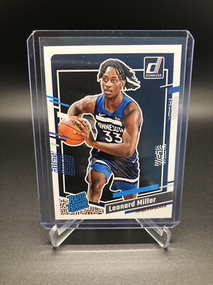 Leonard Miller 2023-24 Panini Donruss Rated Rookie Card Wolves 209 RC ...