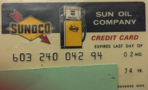C8 Sunoco Expired Credit Card from 1974 | eBay