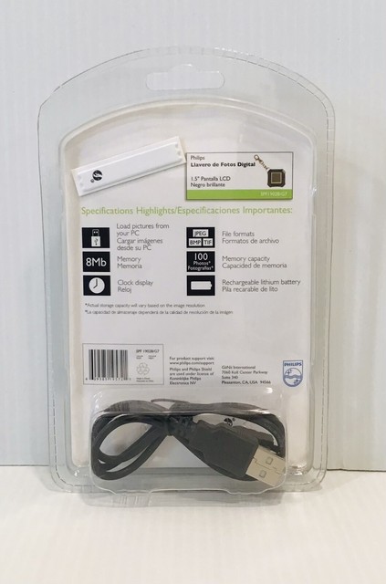 Philips Philips 15 Digital Keychain Black - Holds up to 100 Photos ...