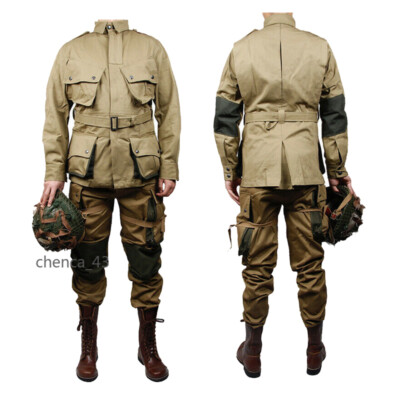 USMC Army M42 Paratrooper Uniform Set Normandy Landing Cosplay Suit ...
