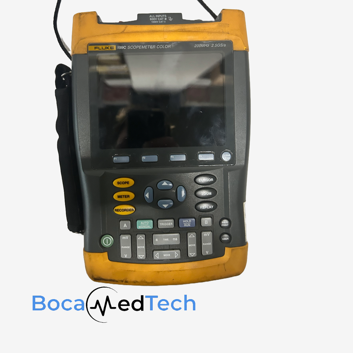 Fluke 199C Scopemeter Color Oscilloscope 200MHz 2.5Gs/s *No Power ...