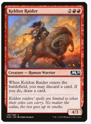 Keldon Raider (146) Core Set 2020 (M20) PLAYSET (x4) Magic the ...