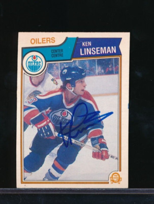 1983-84 O-Pee-Chee #36 Ken Linseman signed auto autograph JSA authentic ...