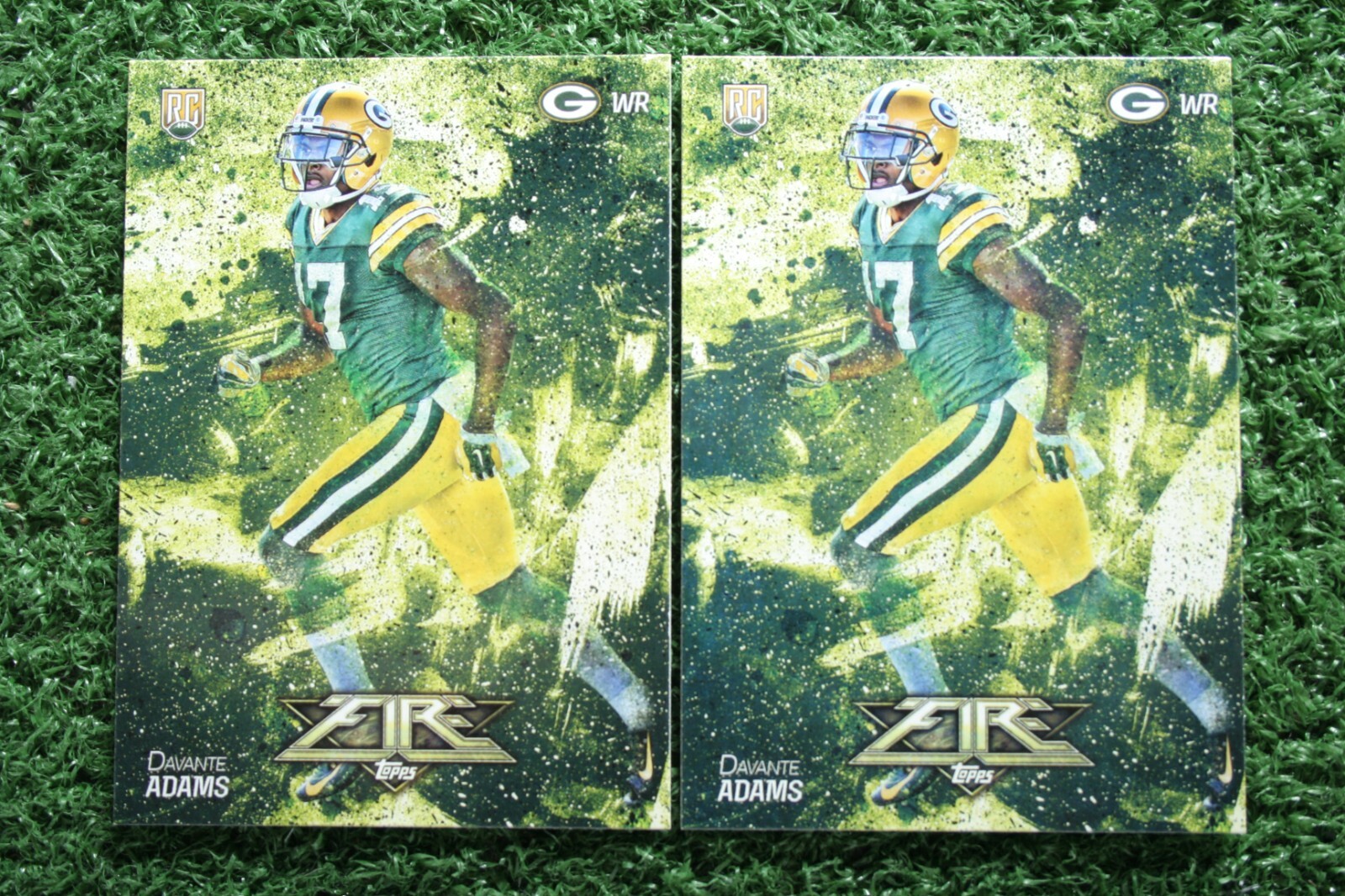Davante Adams 2 Card Lot 2014 Topps Fire #145 Rookie RC | eBay
