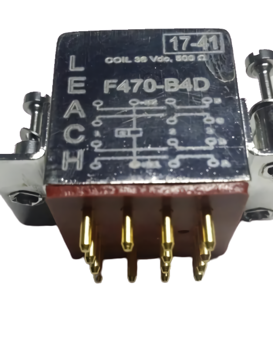 Set with 9 pcs. of Railway Relay To (railway), Esterline Leach F470-b4d ...