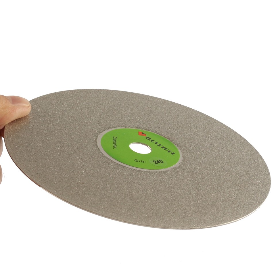 Grit240 Diamond coated 8" inch Flat Lap wheel Lapidary lapping ...