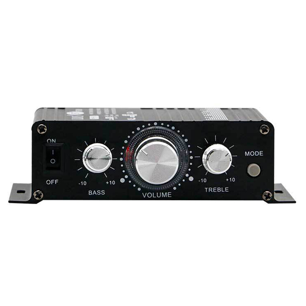 12V HiFi 2 Channel Power Amplifier Mini Stereo Audio FM Car Home AMP ...