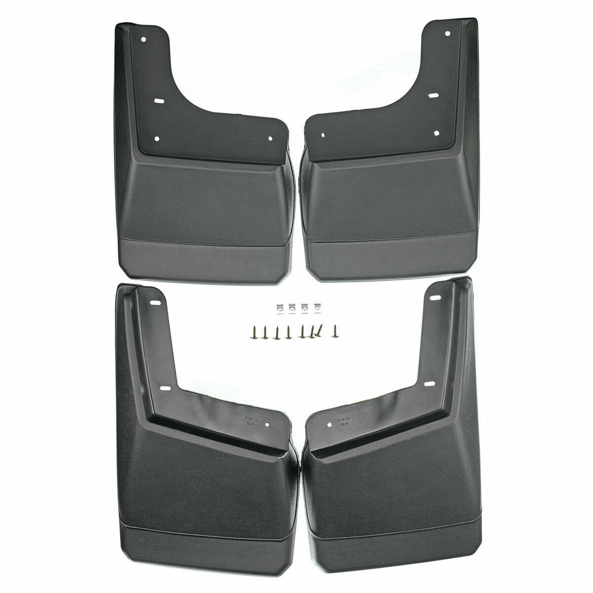Set of 4 Front & Rear Splash Guards Mud Flaps Mudguards for Hummer H2 ...