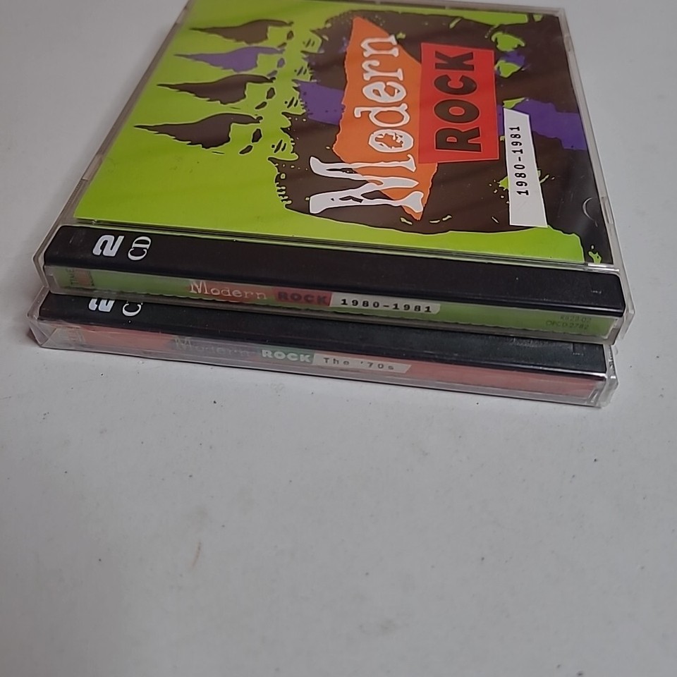 Time Life Modern Rock 2 CD Set Lot Of 2 The '70s & 1980-81 4 Discs Punk ...