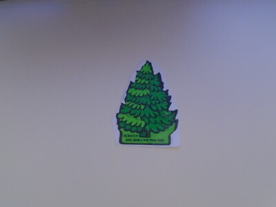 Vintage 1980s Mello Smello Pine Tree Sticker | eBay