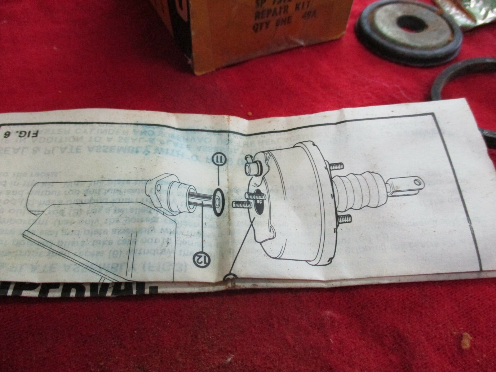 Jaguar XJ6 Series 1, II brake servo booster kit NOS Lockheed SP7392 ...
