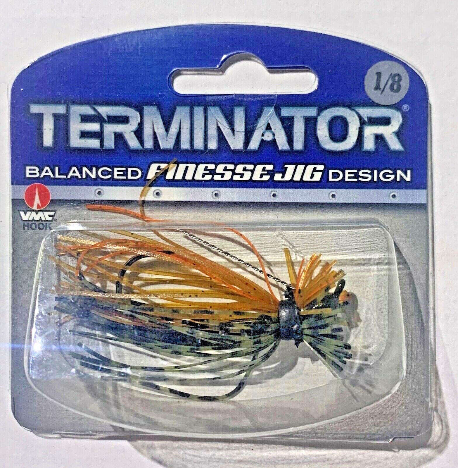 Terminator Finesse Jig Blue Olive Green Pumpkin Black Purple 1/8oz ...