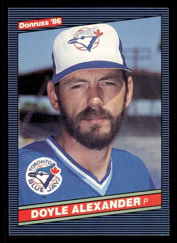 Doyle Alexander 1986 Donruss #390 Toronto Blue Jays | eBay